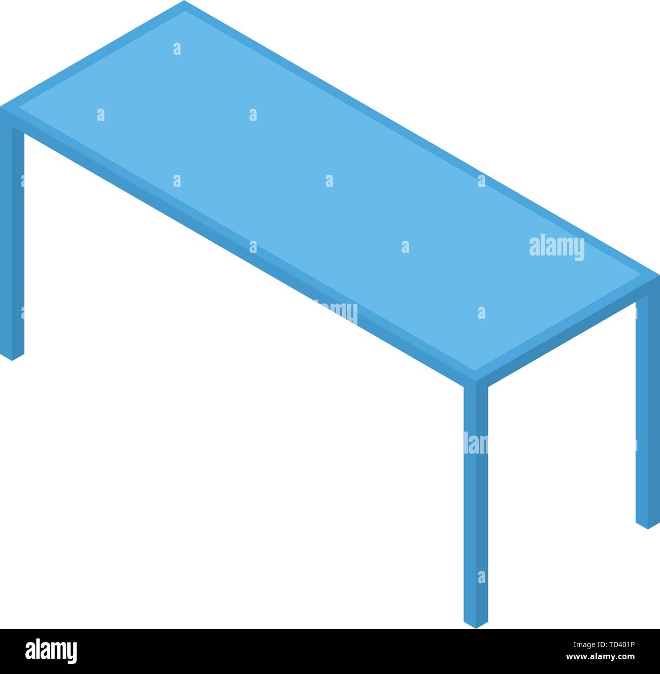 Long office table icon, isometric style Stock Vector Image & Art - Alamy