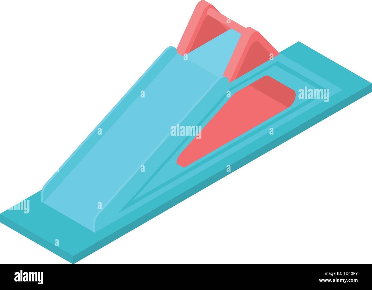 Plastic kid slide icon, isometric style Stock Vector Image & Art - Alamy