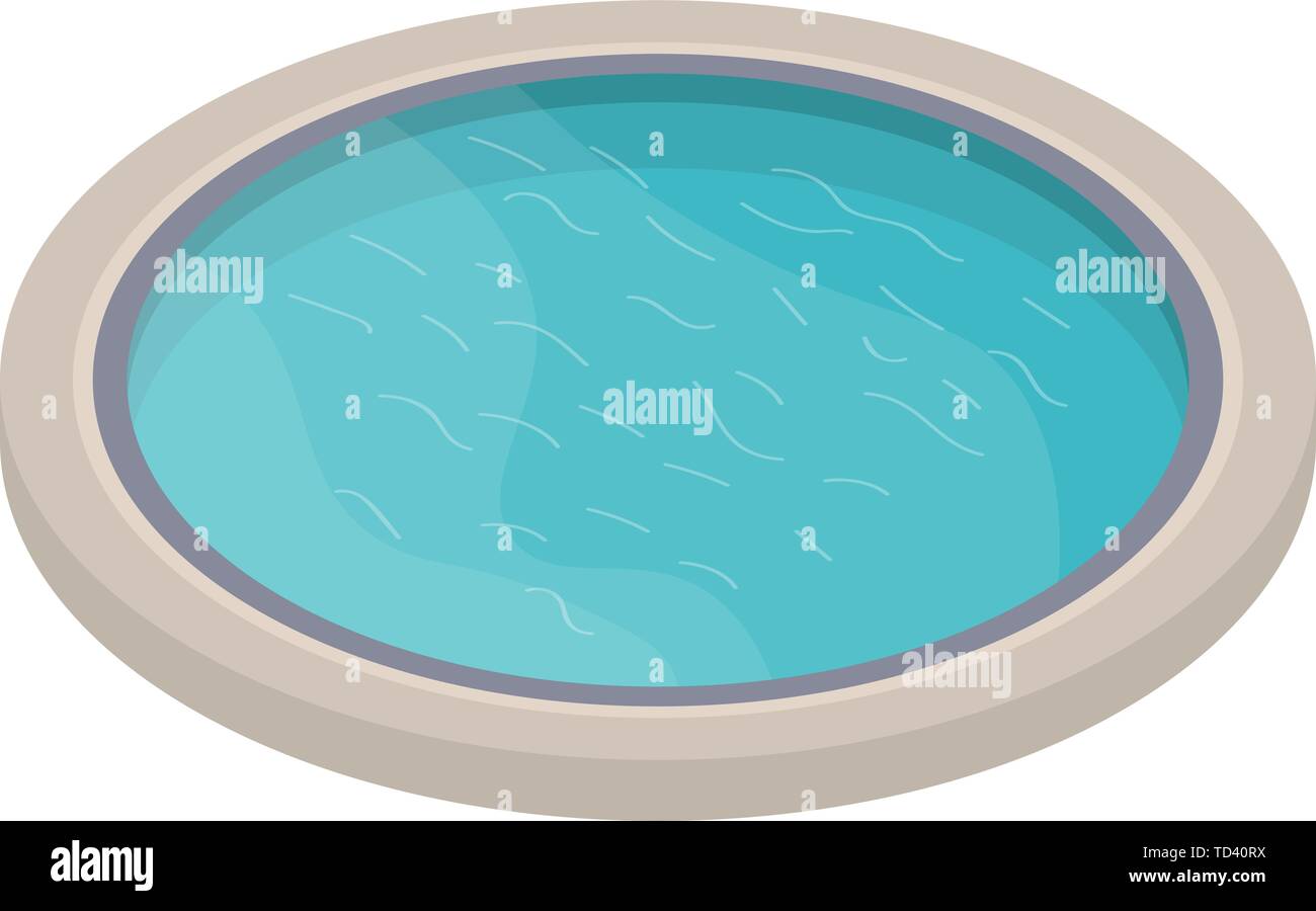 Round swimming pool top view Stock Vector Images - Alamy
