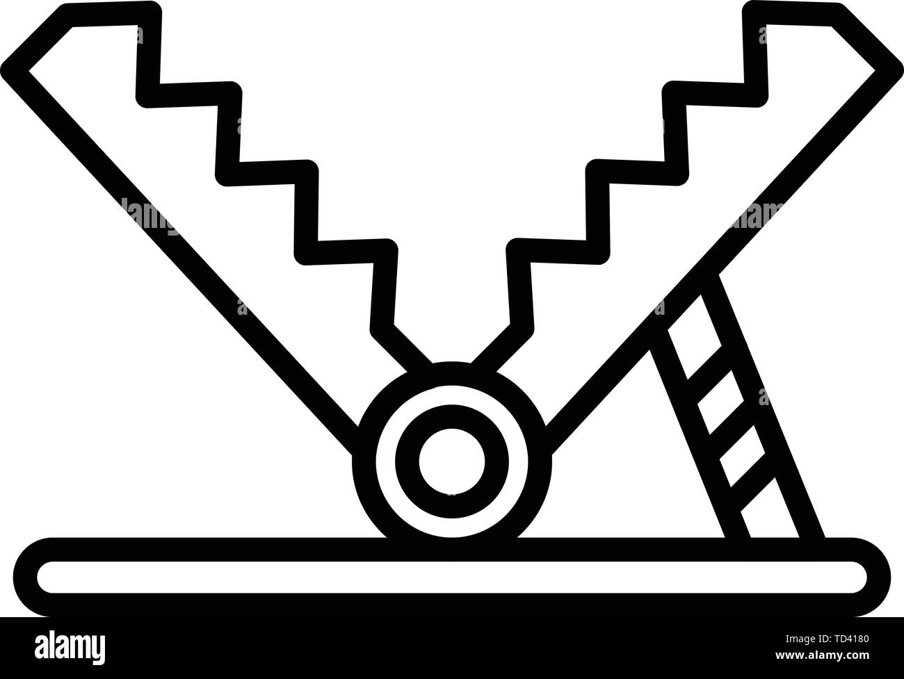 Metal trap icon, outline style Stock Vector Image & Art - Alamy