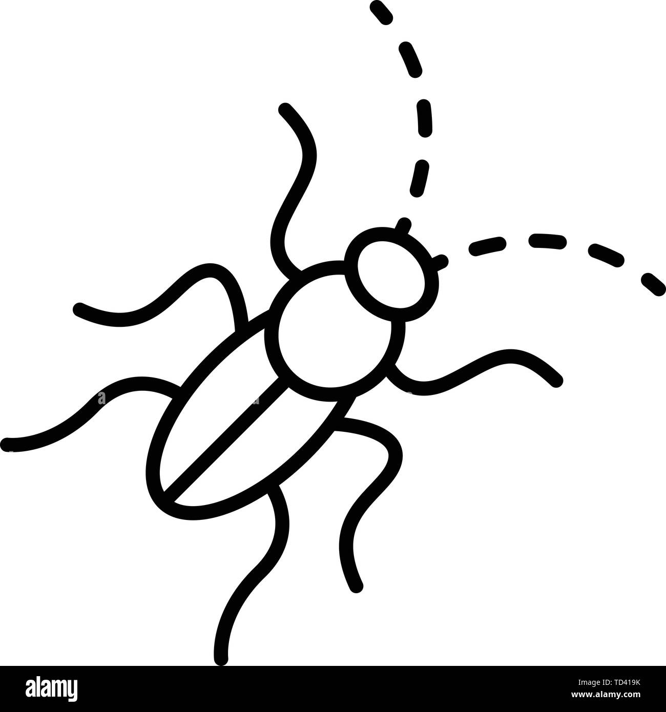 Cockroach icon, outline style Stock Vector Image & Art - Alamy