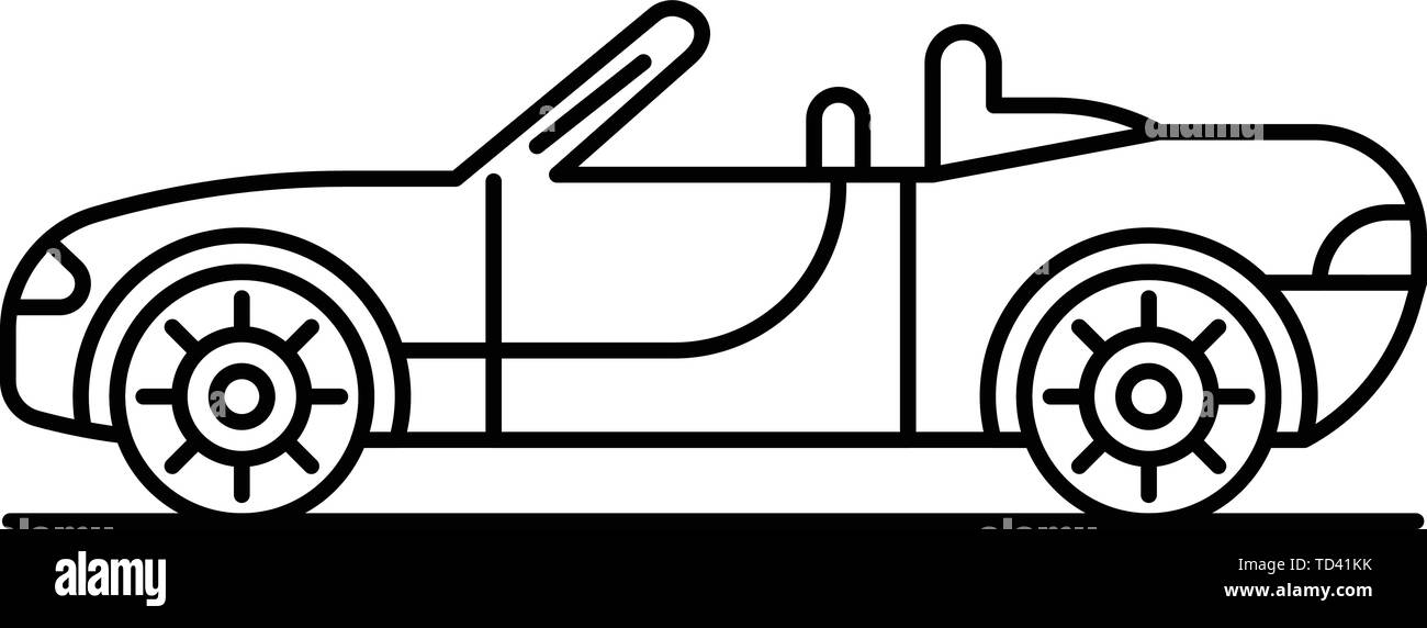 Modern cabriolet icon, outline style Stock Vector Image & Art - Alamy
