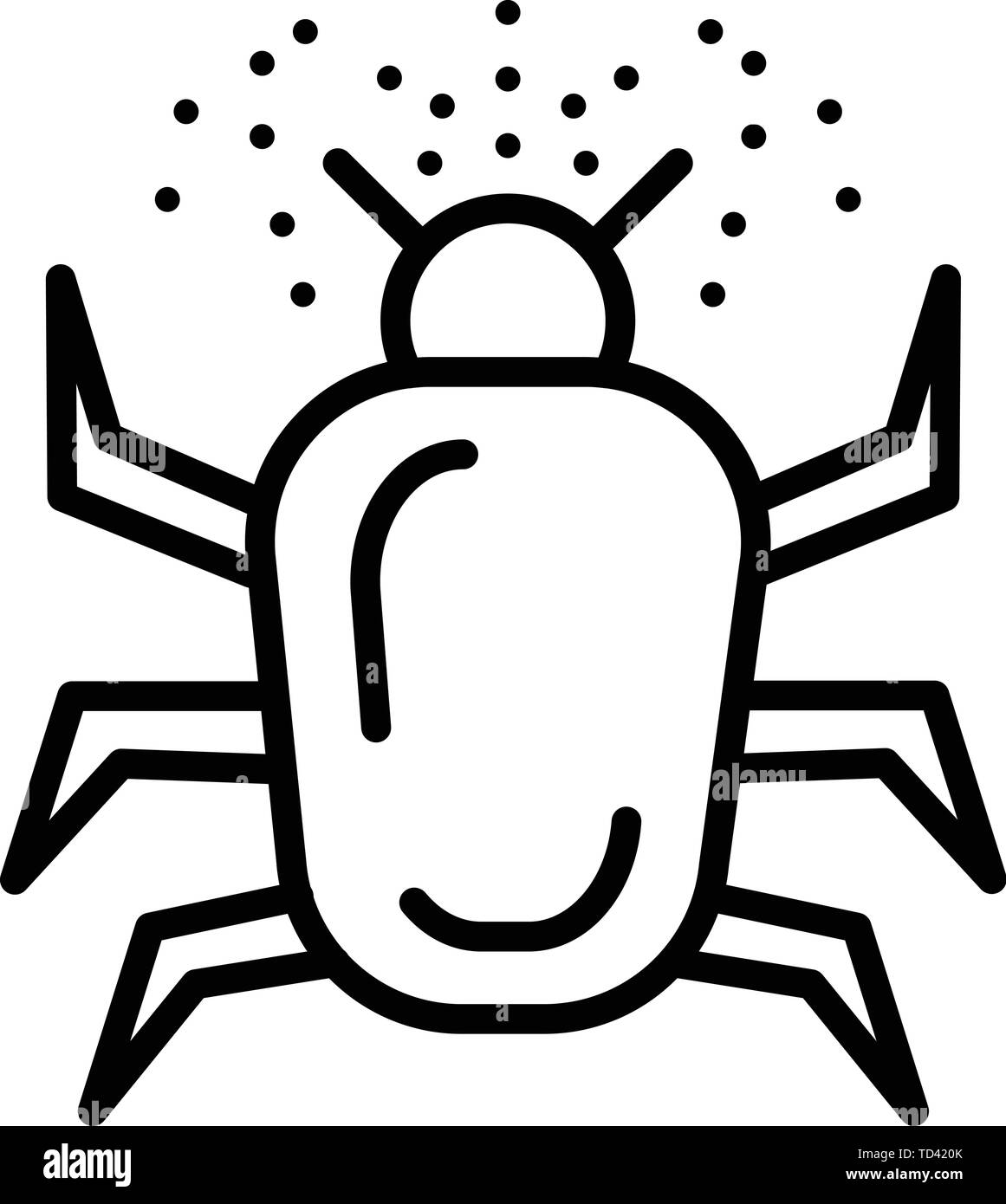 Allergy bug icon, outline style Stock Vector Image & Art - Alamy