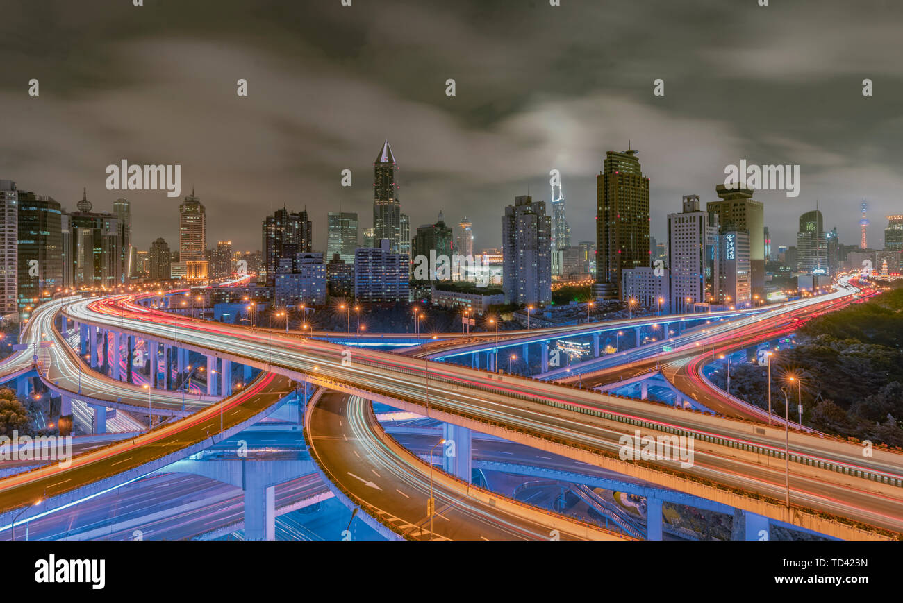 Shanghai Night View 4 Stock Photo - Alamy