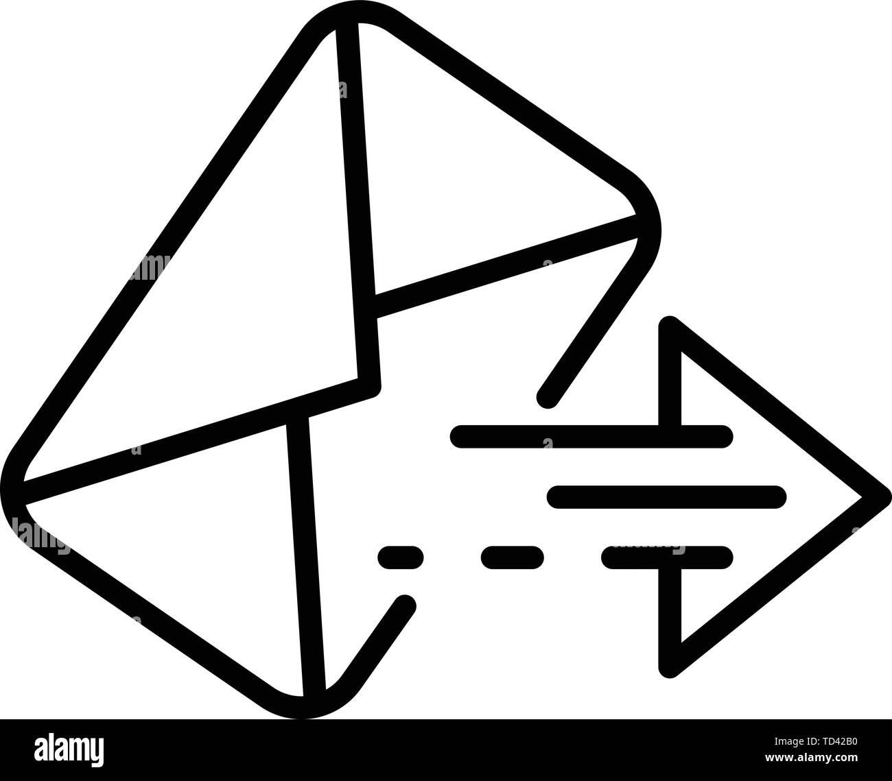 Letter motion arrow line Stock Vector Images - Alamy