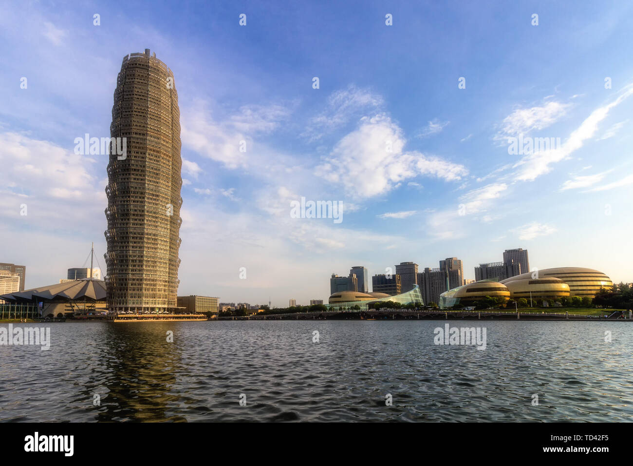 Scenery of Ruyi Lake, Zhengdong New District, Zhengzhou City Stock ...