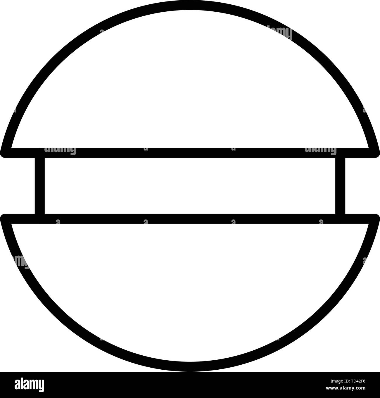 Screw top view icon, outline style Stock Vector Image & Art - Alamy