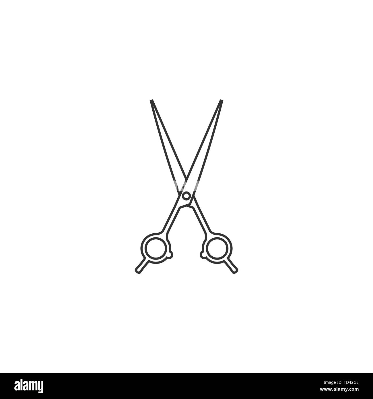Hair Cutting Scissors Vector