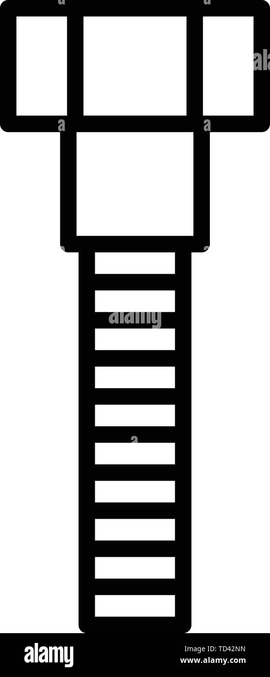 Vertical fixing bolt Stock Vector Images - Alamy