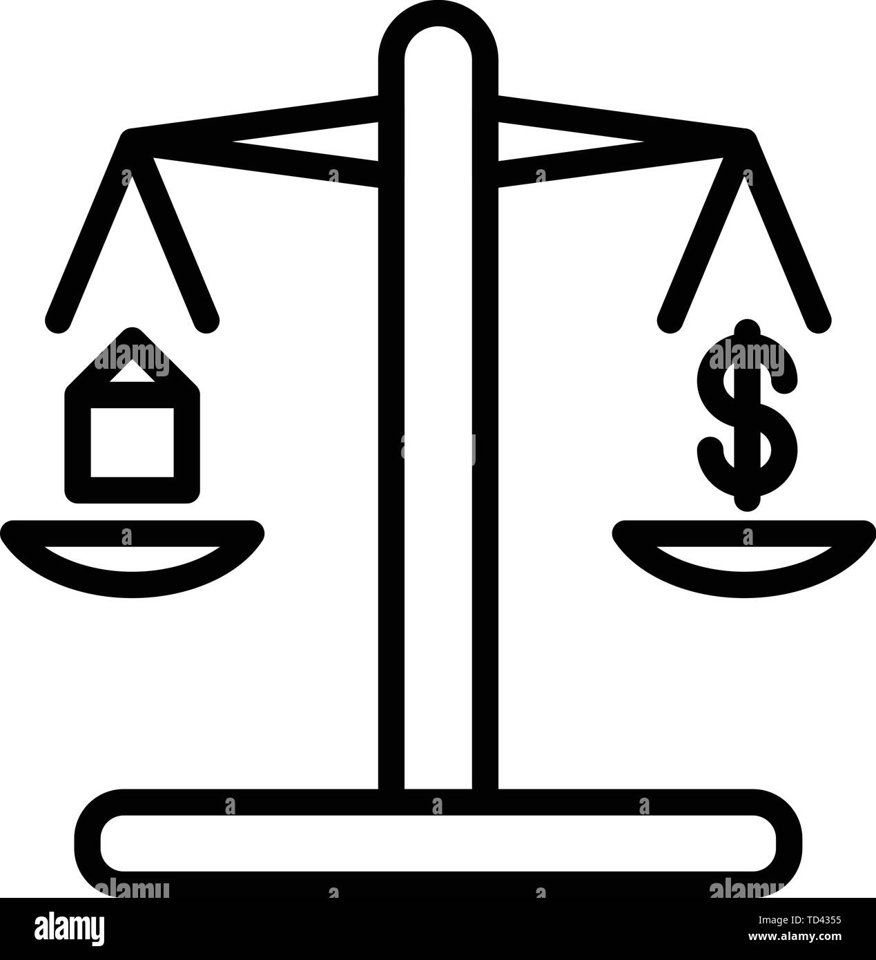 Coin scales Black and White Stock Photos & Images - Alamy