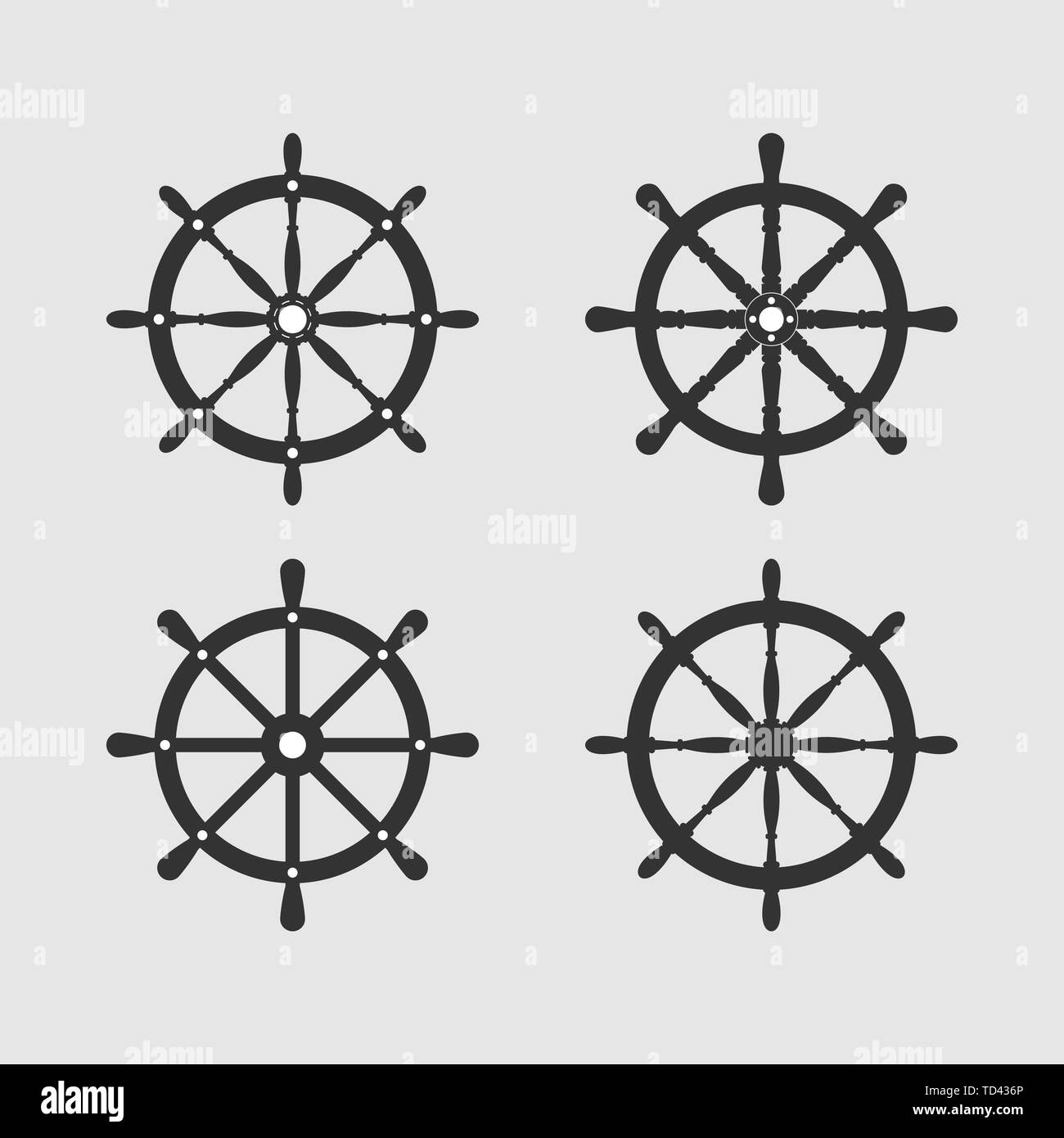 Sailboat Wheel Vector