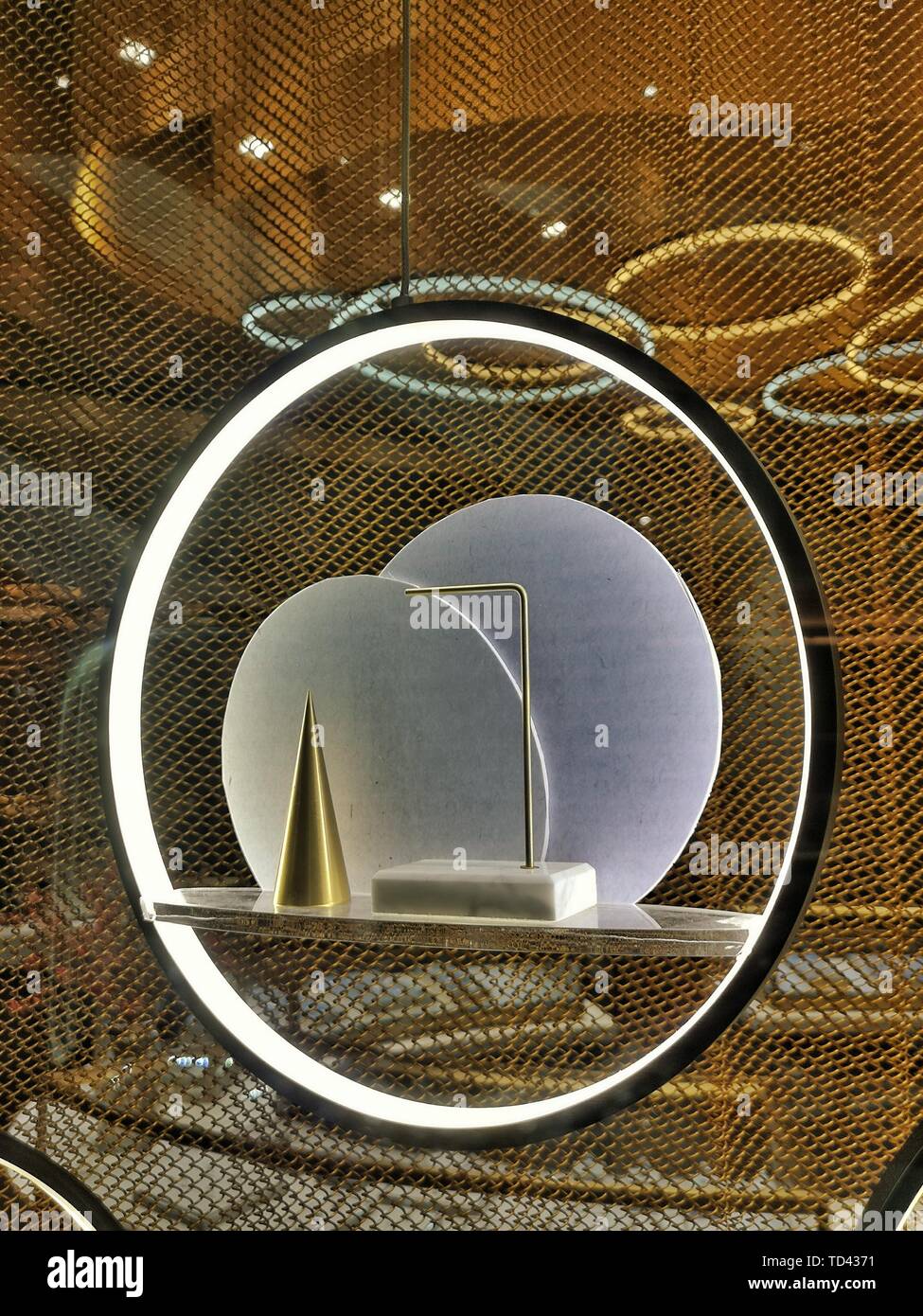 Creative round lighting Stock Photo - Alamy