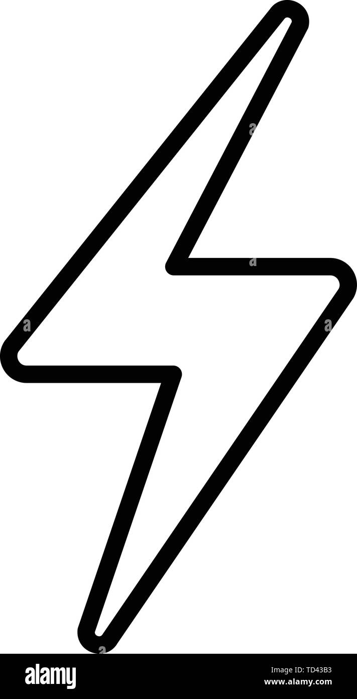 Vertical lightning bolt Stock Vector Images - Alamy