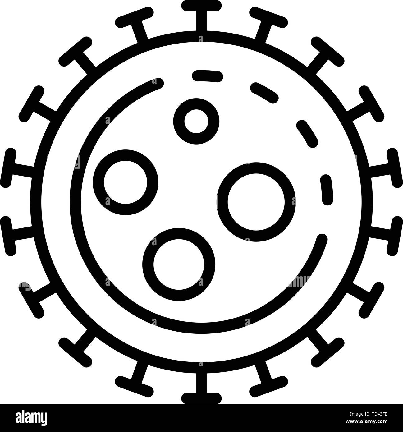 Virus icon, outline style Stock Vector Image & Art - Alamy