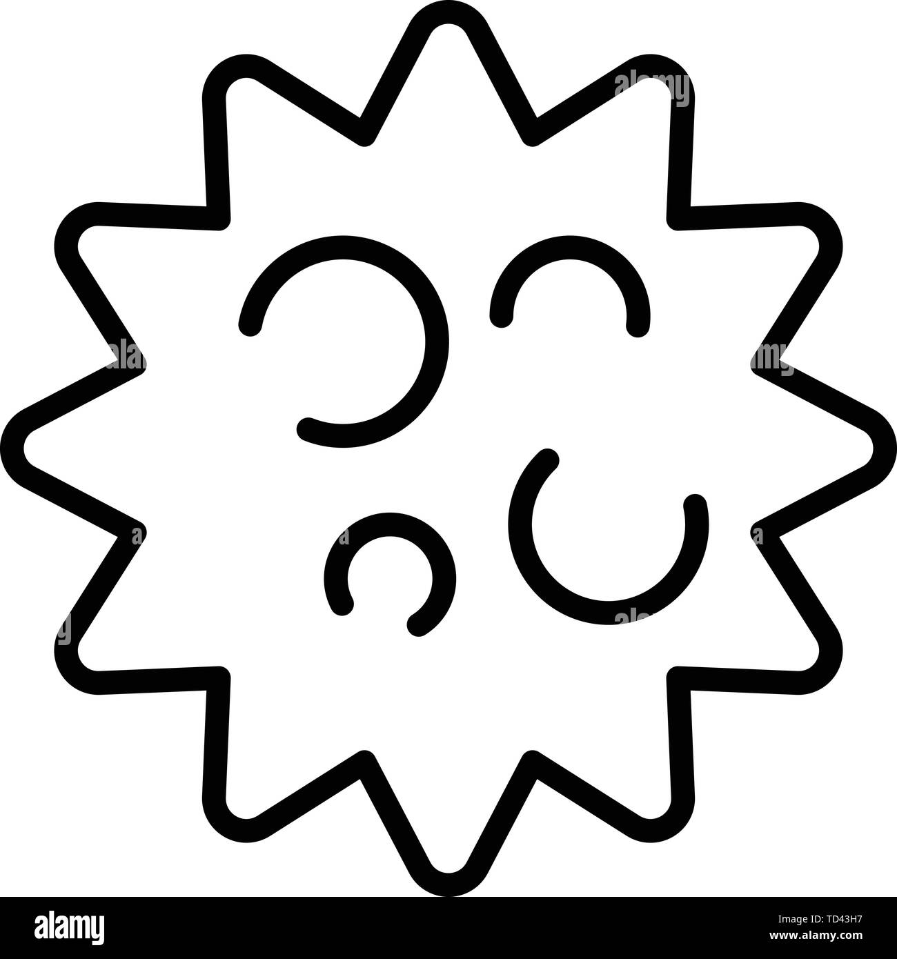 Virus structure icon, outline style Stock Vector Image & Art - Alamy