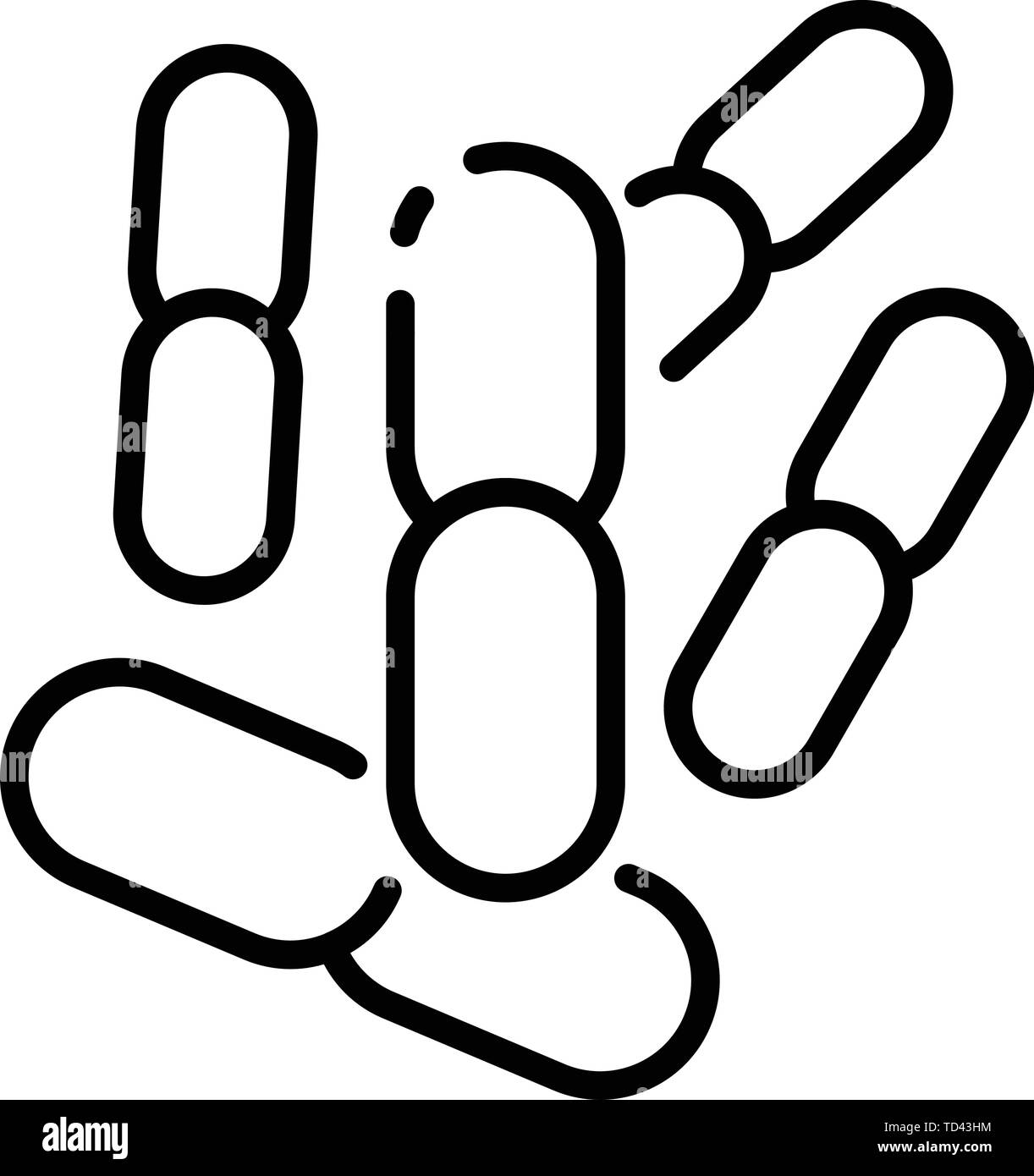 Bacillus icon, outline style Stock Vector Image & Art - Alamy