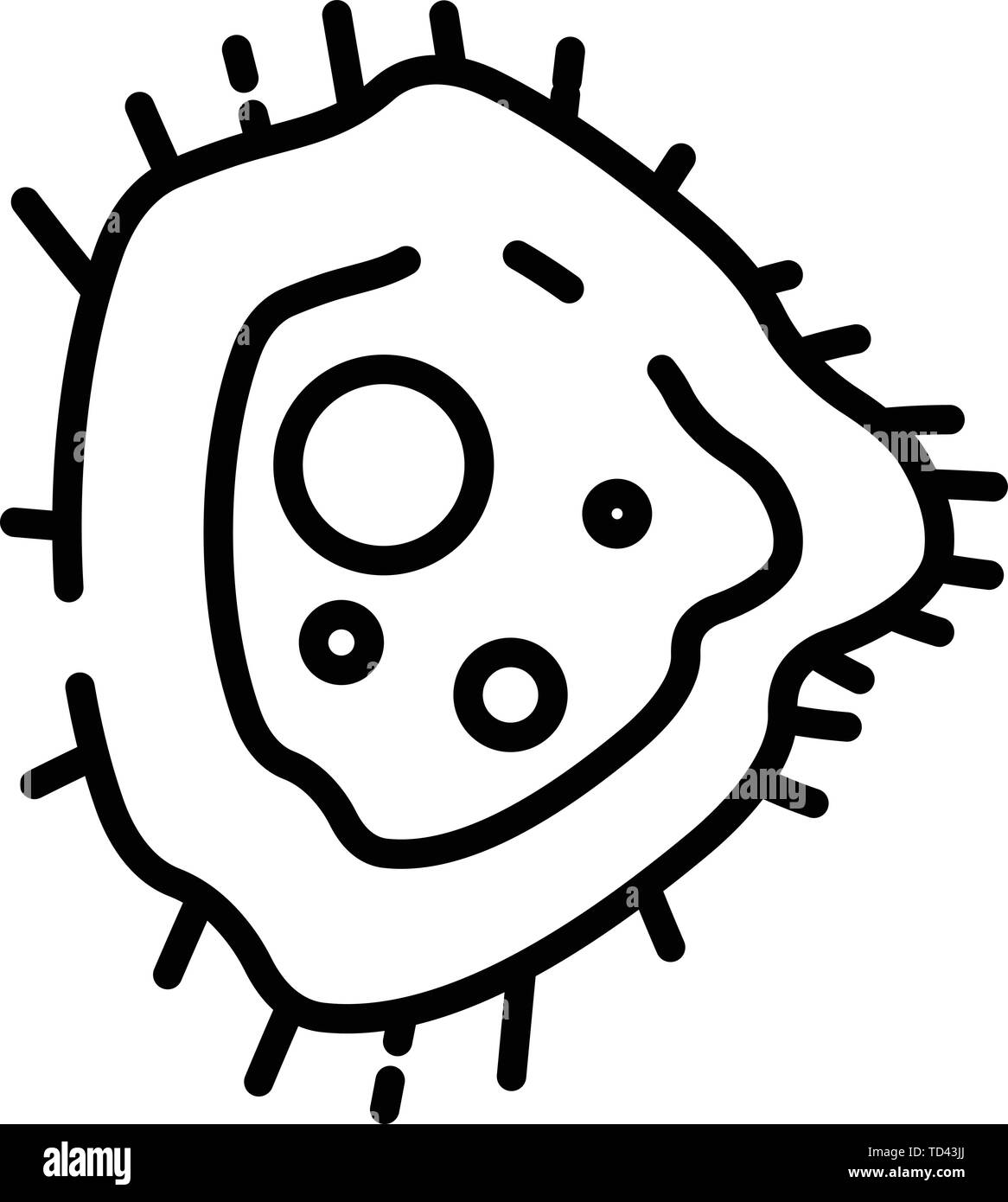 Structure of bacteria icon, outline style Stock Vector Image & Art - Alamy