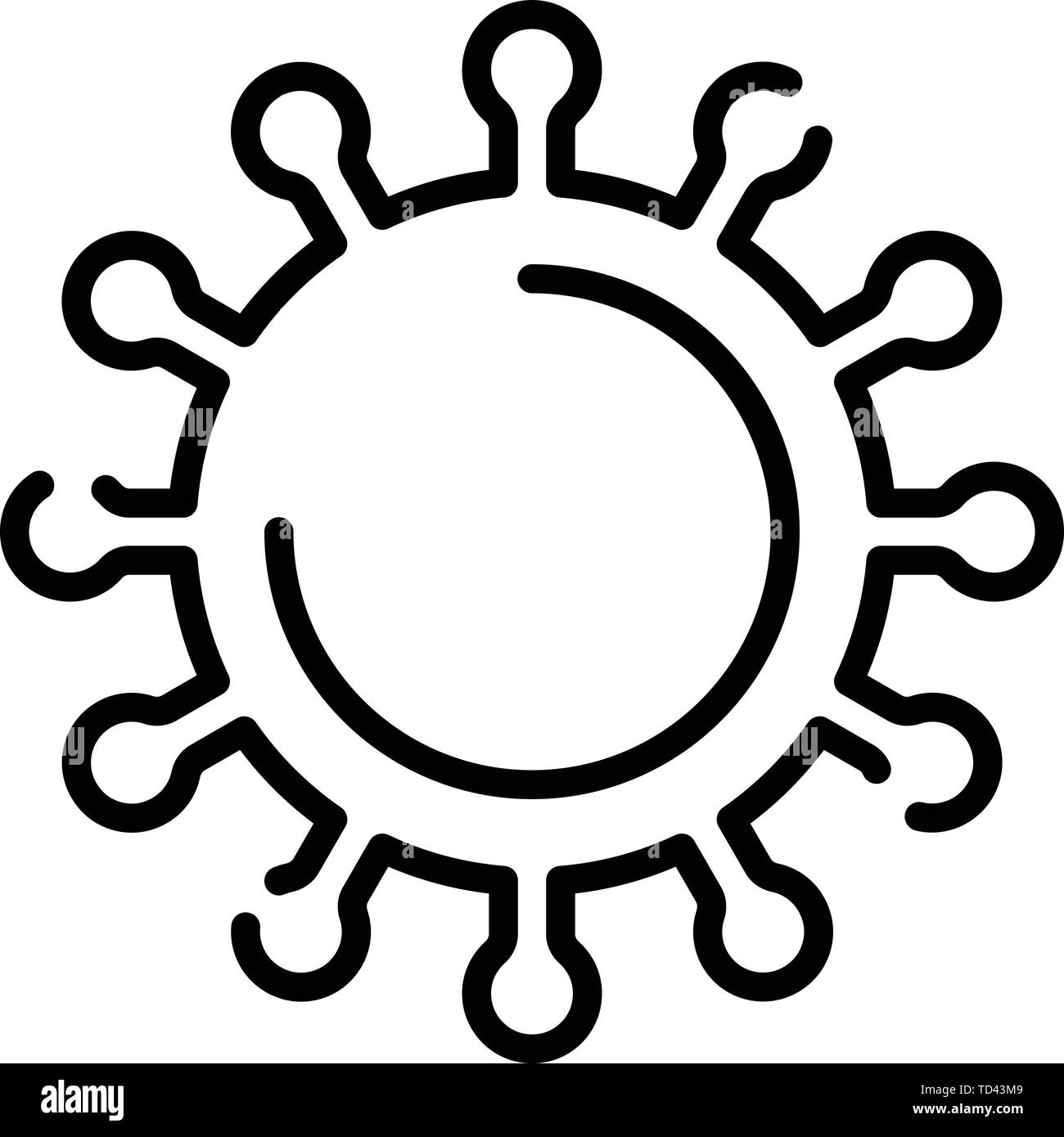 Hepatitis virus icon, outline style Stock Vector Image & Art - Alamy