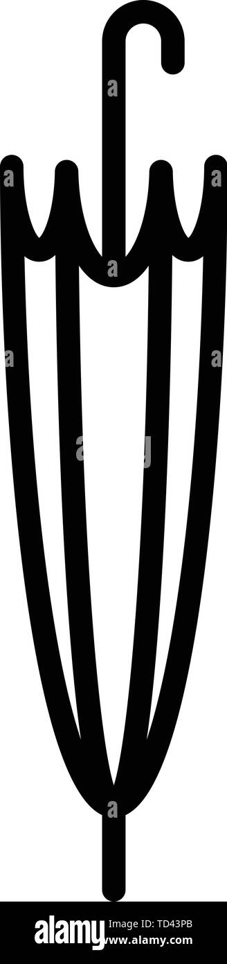Folded umbrella cane icon, outline style Stock Vector Image & Art - Alamy