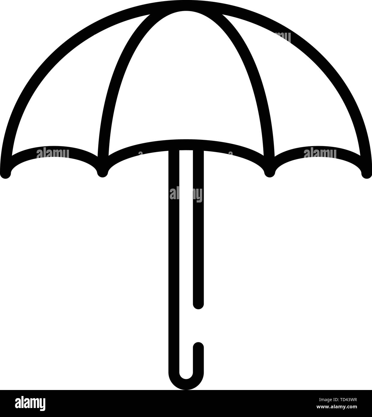 Big umbrella icon, outline style Stock Vector Image & Art - Alamy