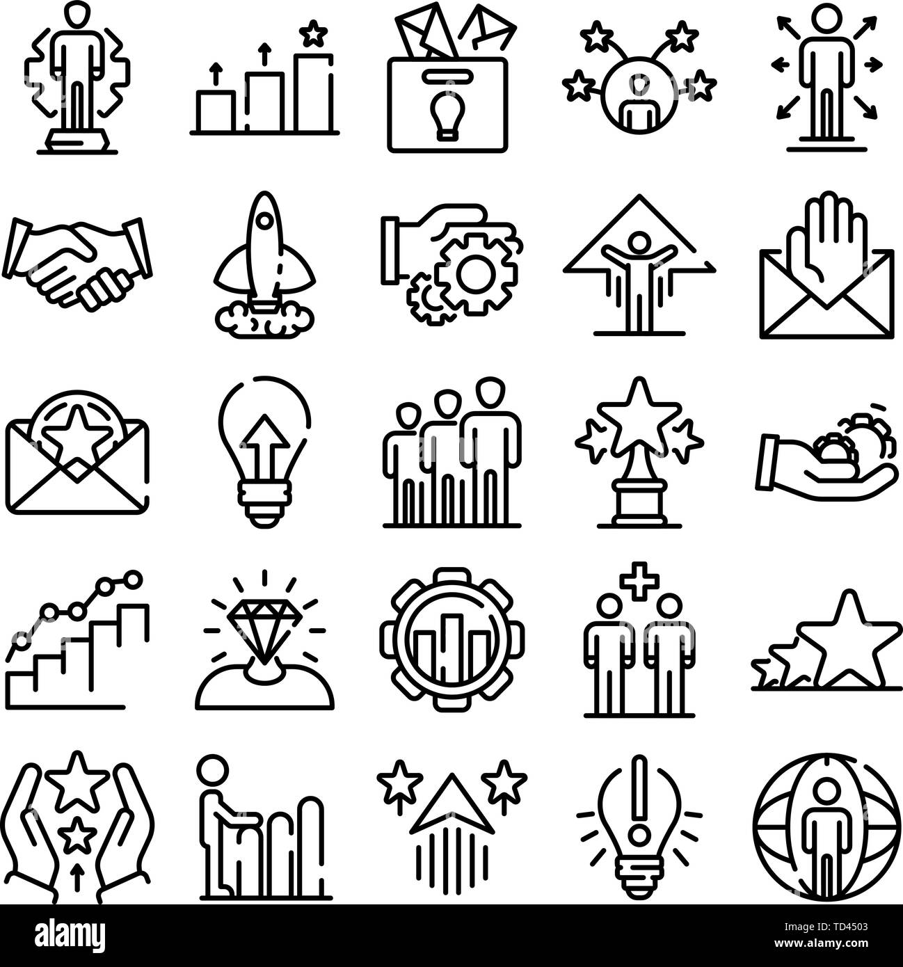 Opportunity icons set, outline style Stock Vector Image & Art - Alamy