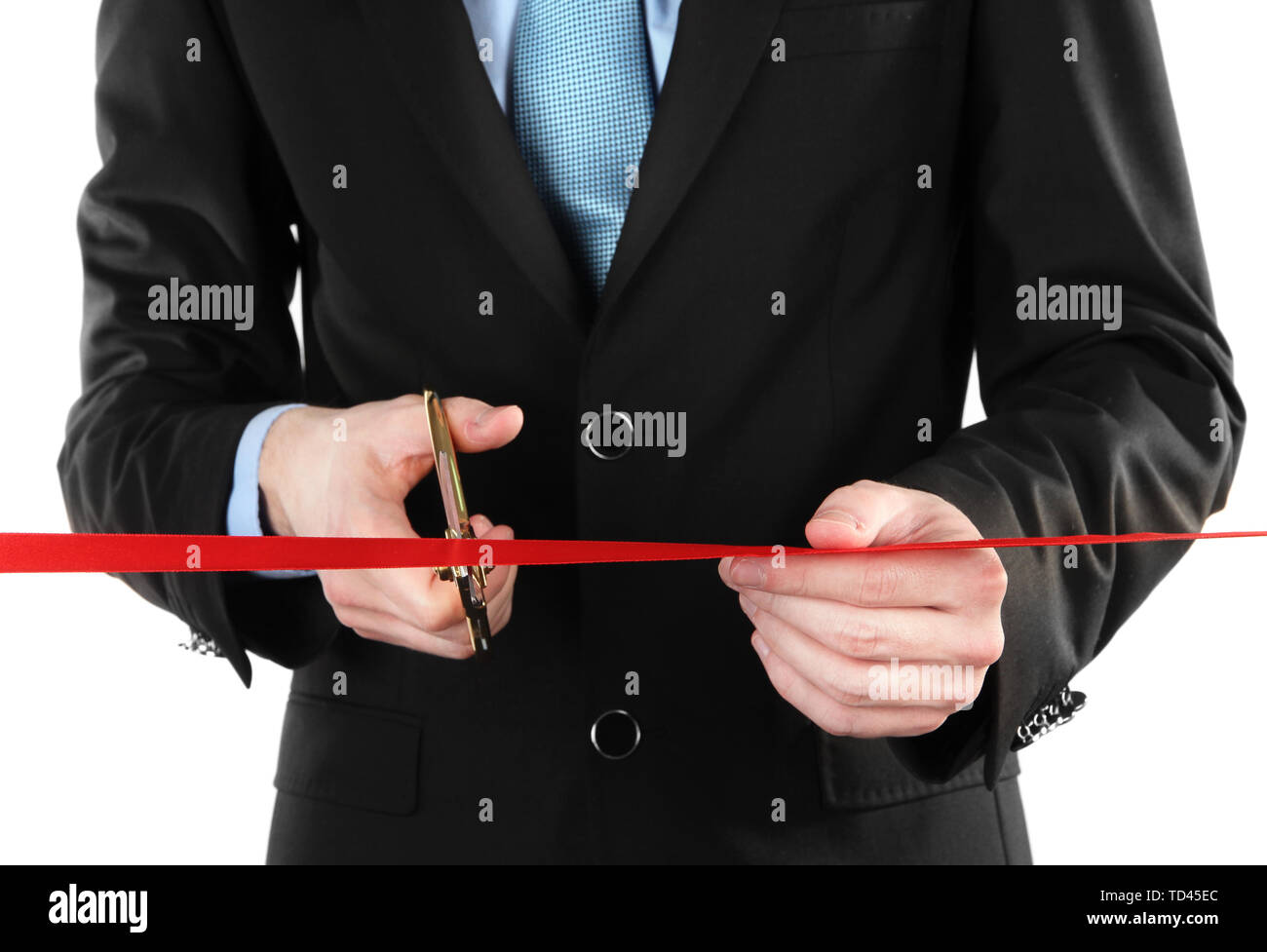 Cutting through red tape hi-res stock photography and images - Alamy