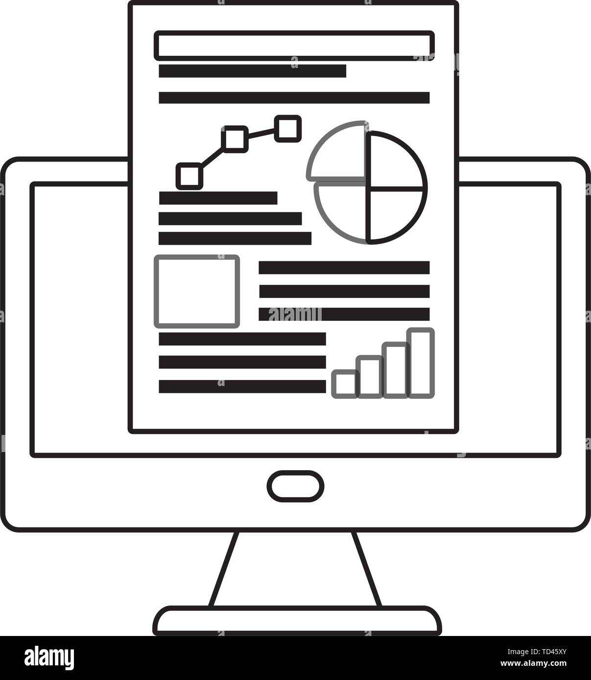 Workflow and computer design, Infographic data information business ...