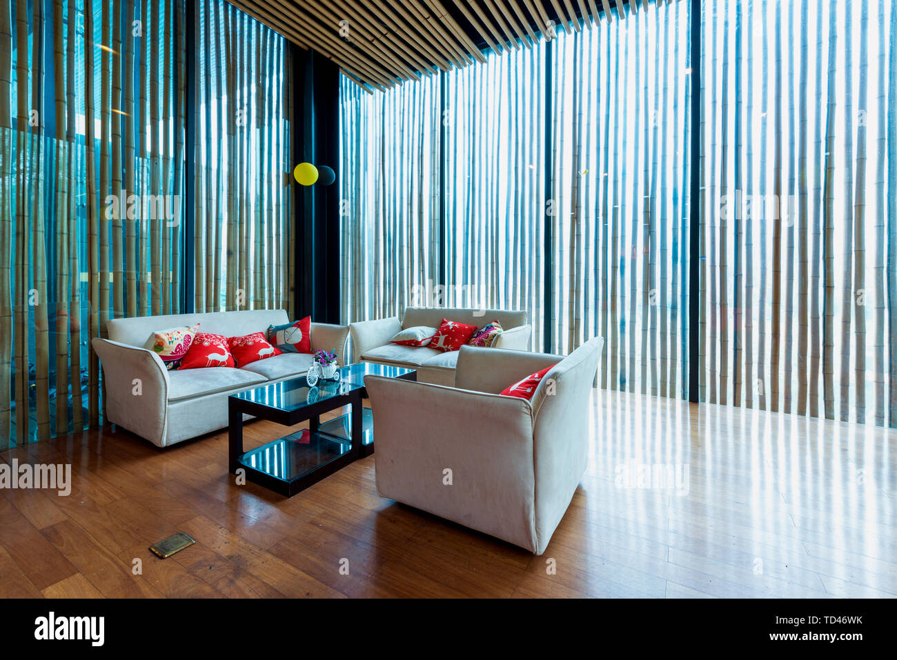 Interior of rest zone in modern photography Stock Photo - Alamy