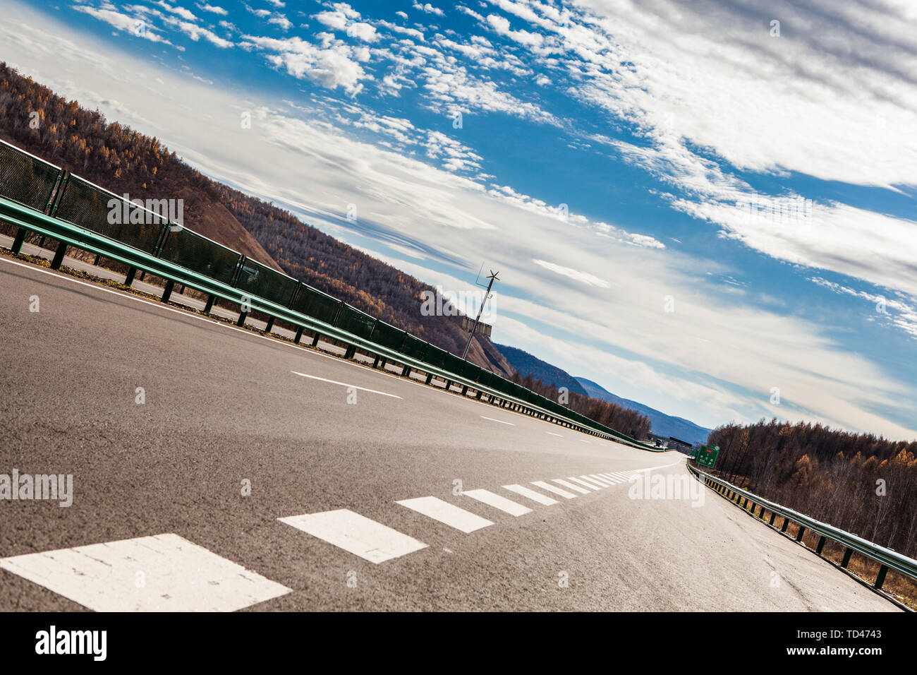 Road landscape no one to travel expressway guide sky asphalt hi-res ...