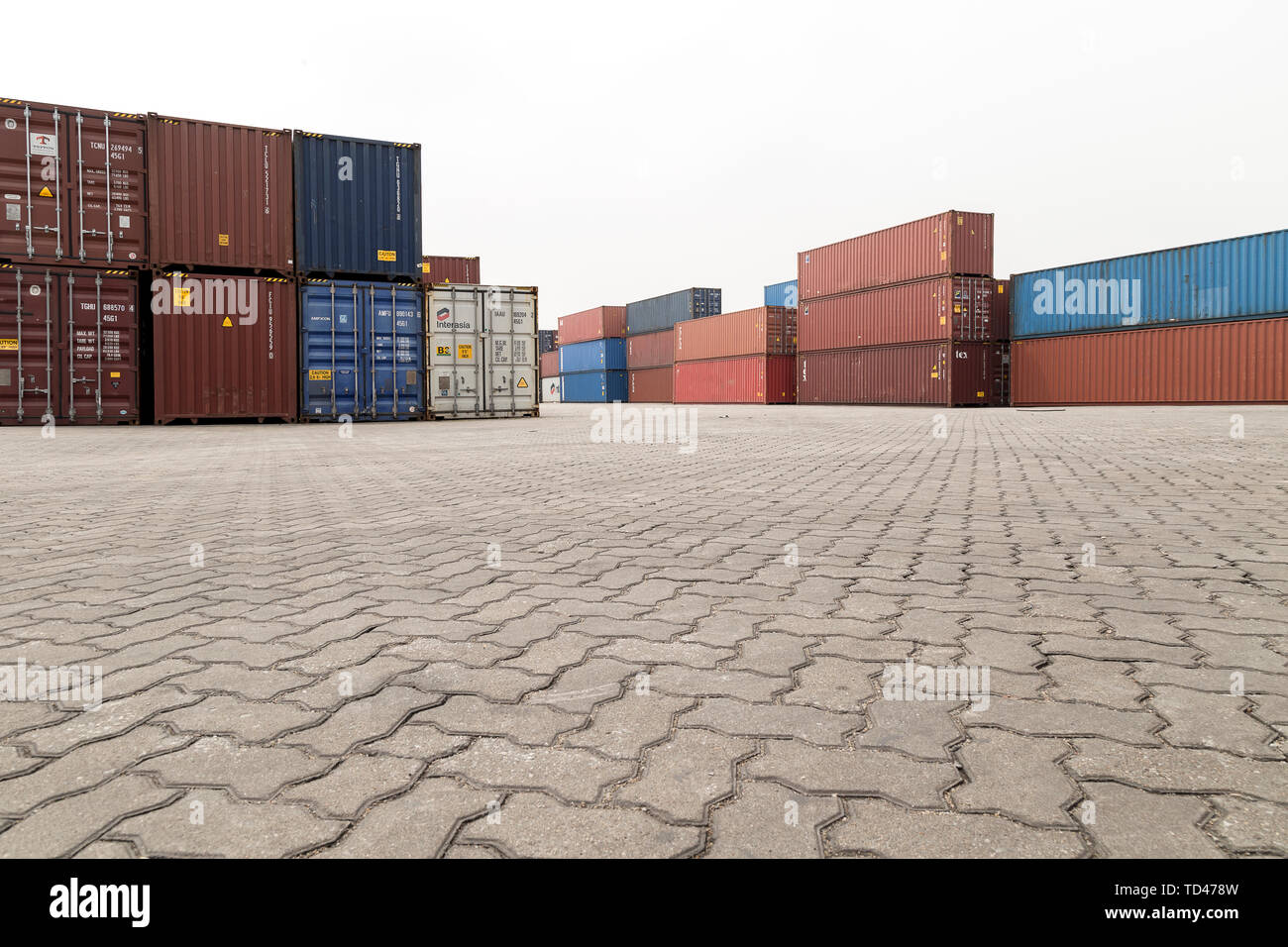 Container open space Stock Photo - Alamy