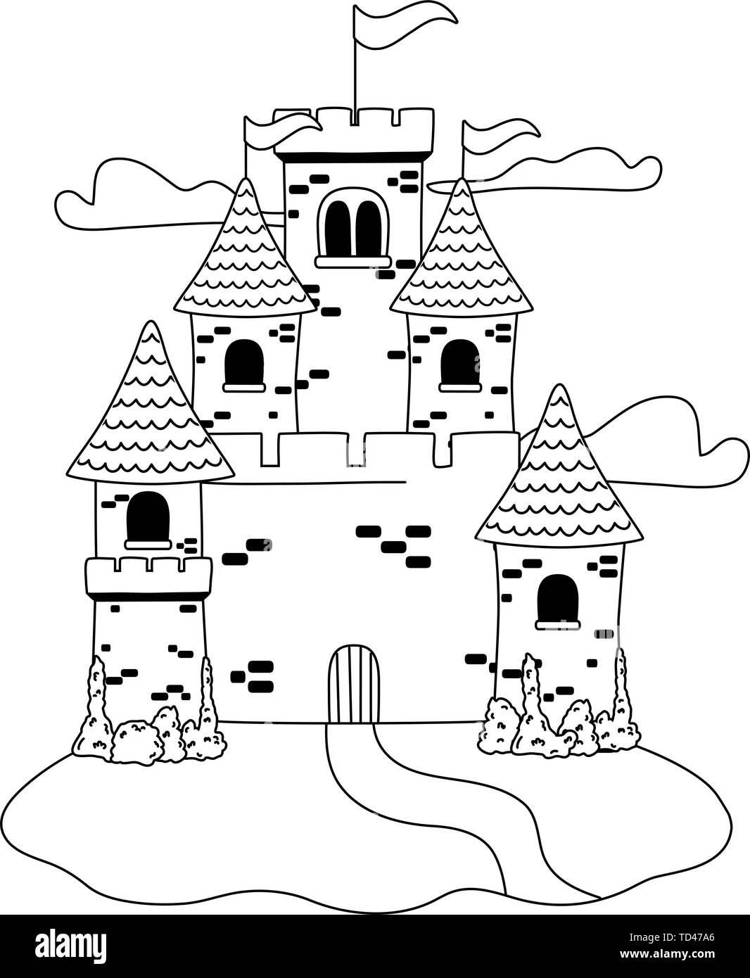 Castle design, Palace medieval tower fairytale building fantasy and ...