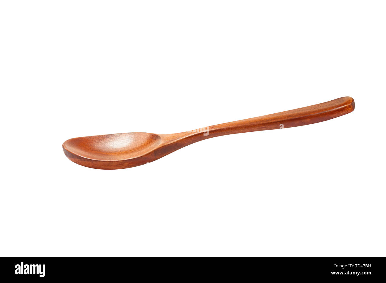 A wooden spoon isolated on a white background Stock Photo - Alamy