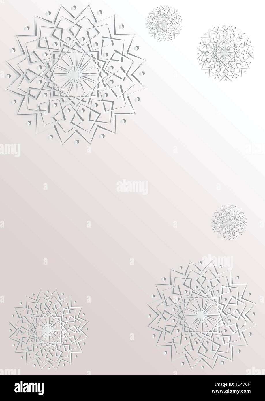 Paper mandala vector background template Stock Vector Image & Art - Alamy