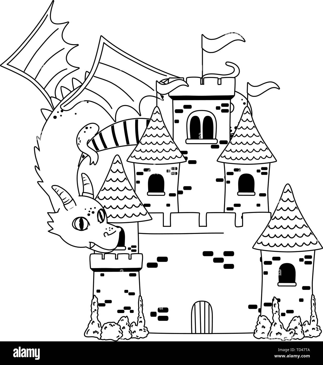 Dragon design, Fairytale history medieval fantasy kingdom tale game and ...
