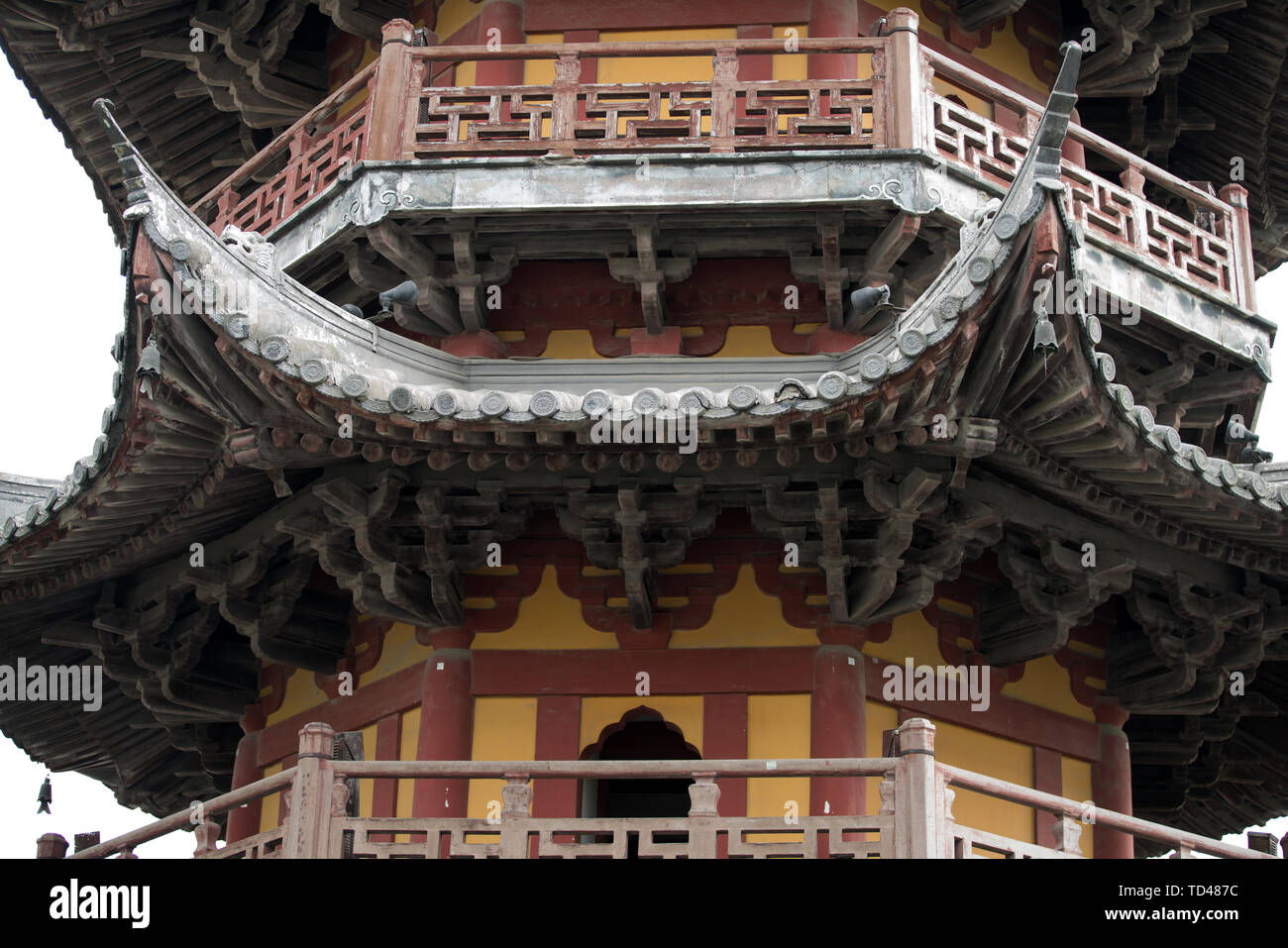 Longhua Temple Scenery And Architectural Transfer Axis Hi Res Stock