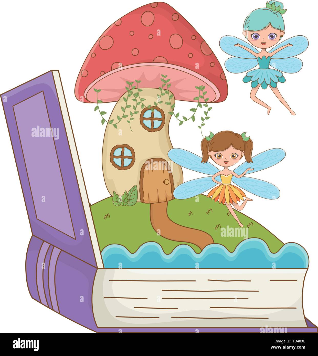 Book and character design, Fairytale history medieval fantasy kingdom ...