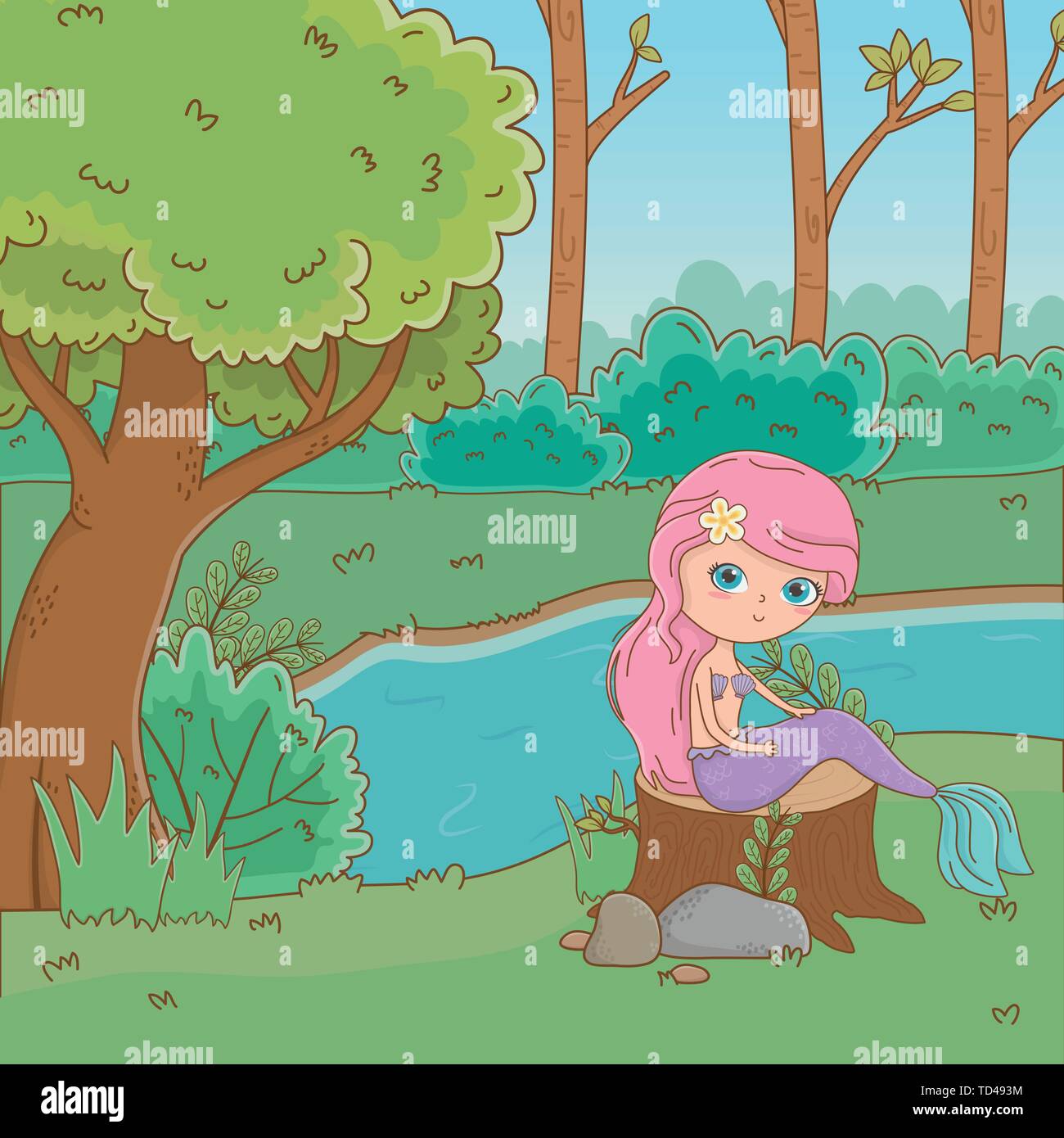 Mermaid design, Fairytale history medieval fantasy kingdom tale game ...