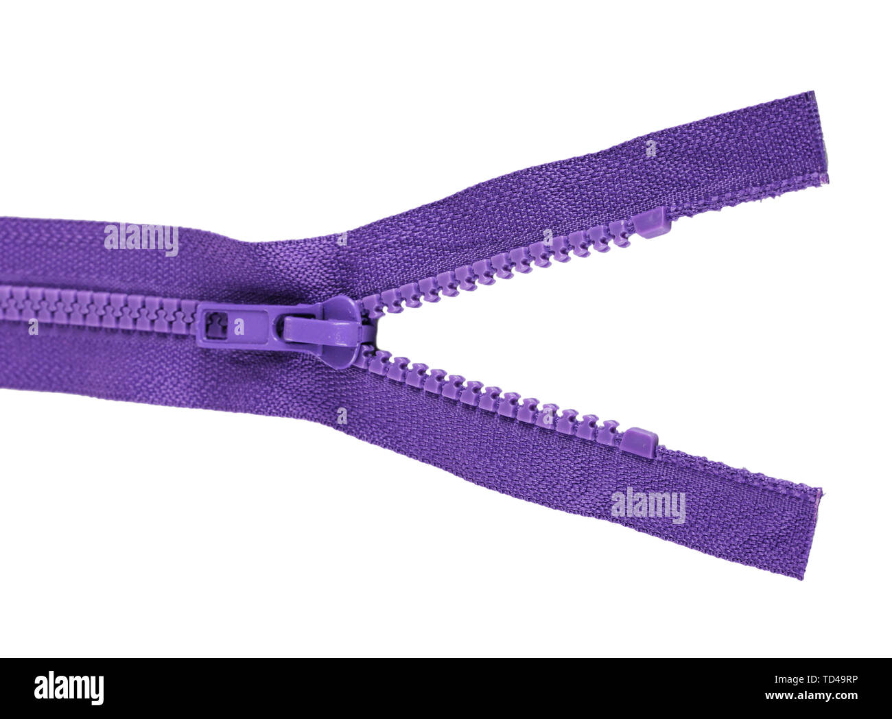 Zipper isolated on white Stock Photo - Alamy