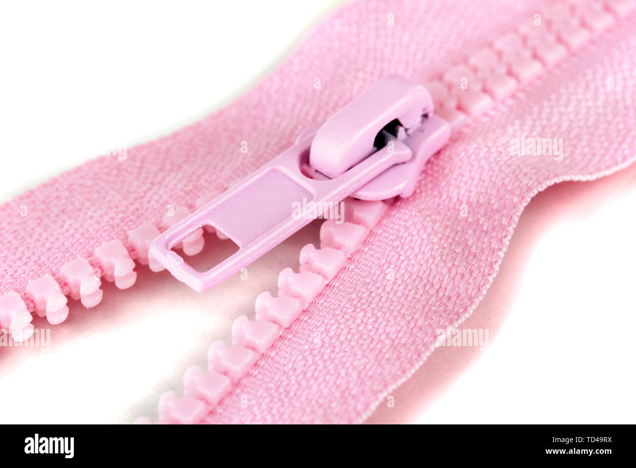 Zipper isolated on white Stock Photo - Alamy