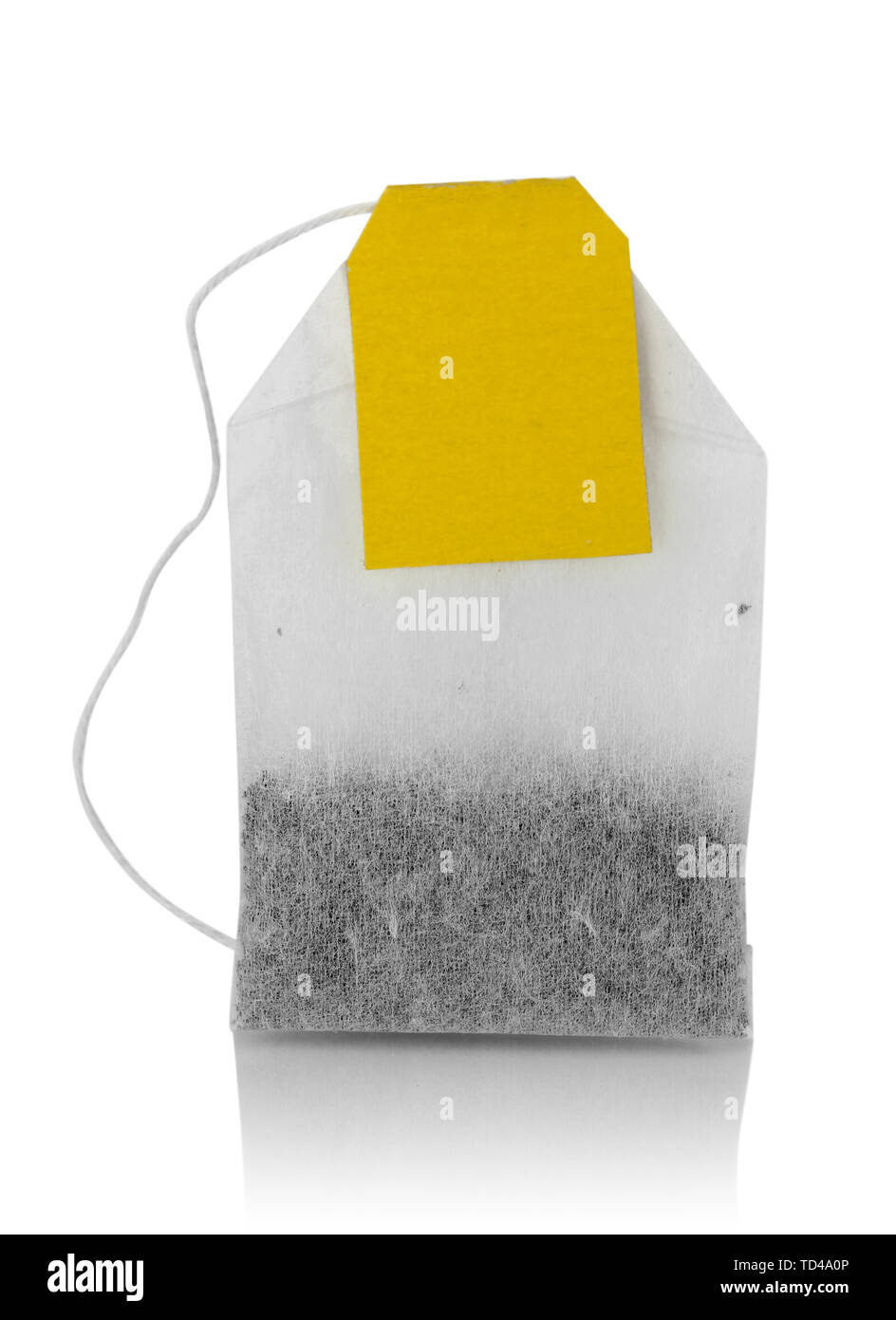Tea bag isolated on white Stock Photo - Alamy