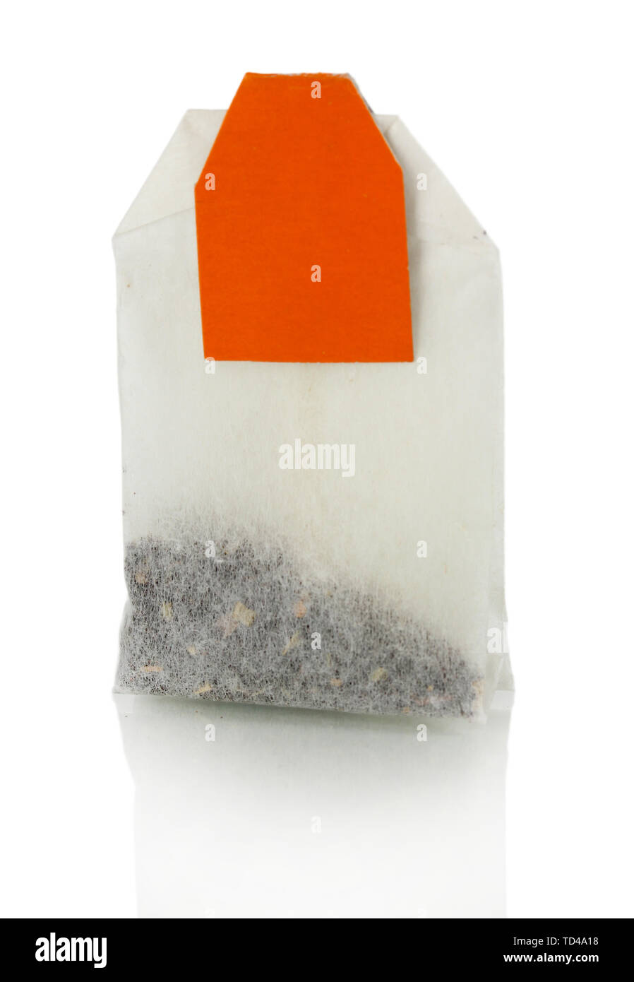 Tea bag isolated on white Stock Photo - Alamy