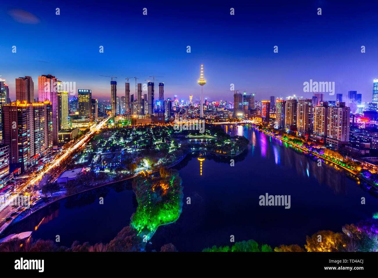 Shenyang color TV tower Stock Photo - Alamy