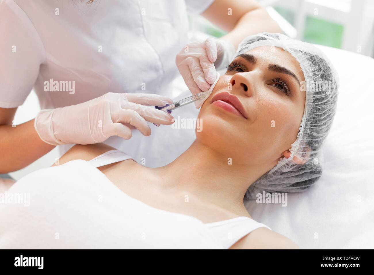 Injections for nasolabial folds hi-res stock photography and images - Alamy