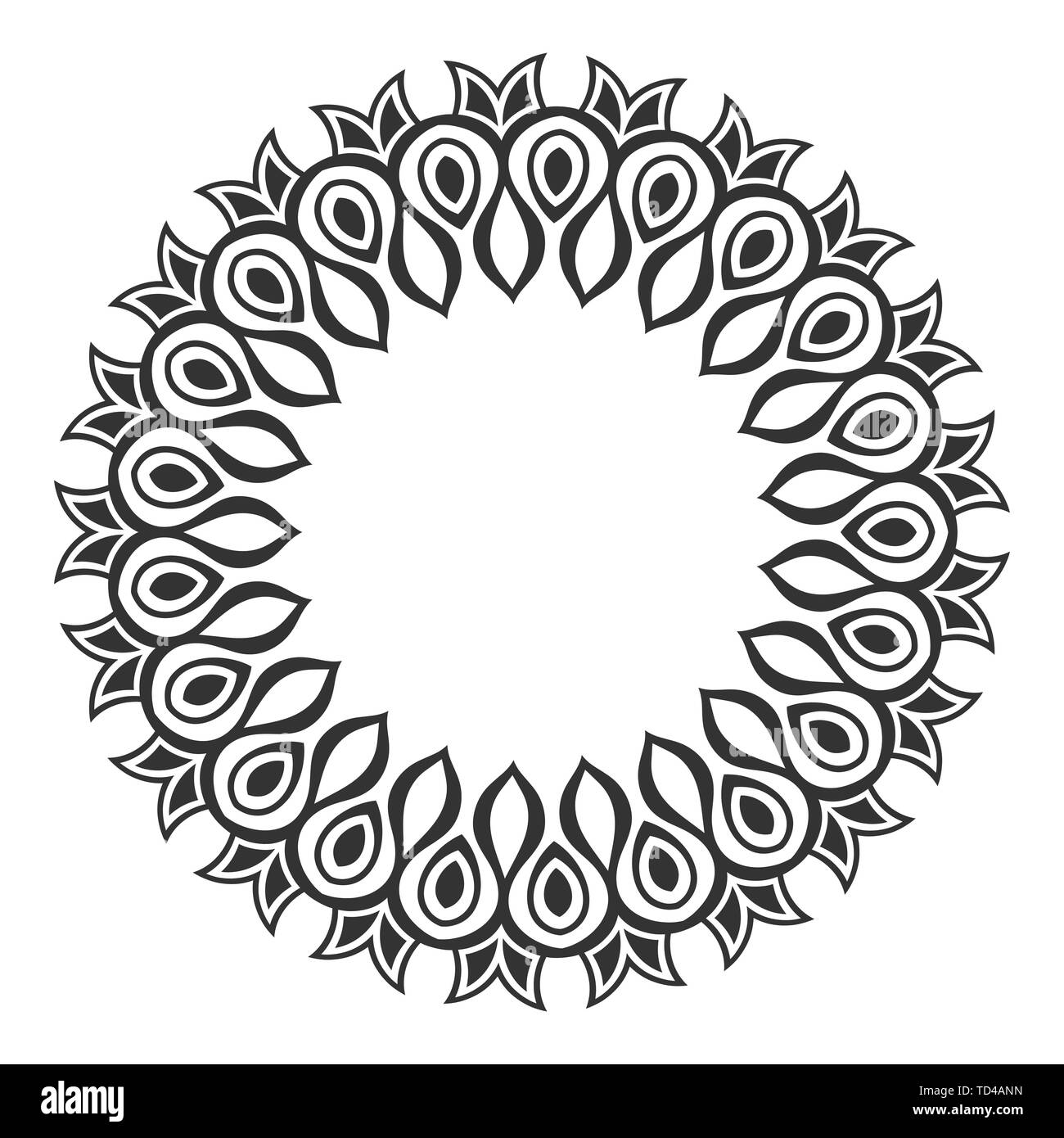 Round borders vector hi-res stock photography and images - Alamy