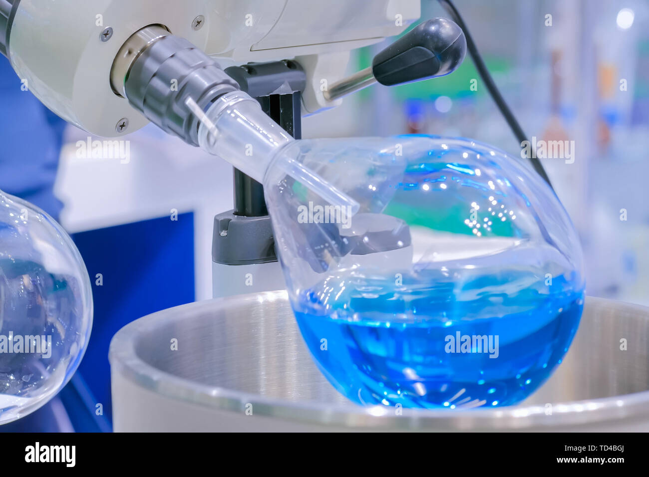 Laboratory rotary evaporator for homogenization Stock Photo - Alamy