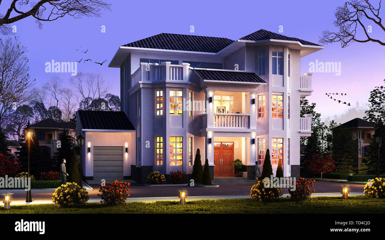 European villa hi-res stock photography and images - Alamy