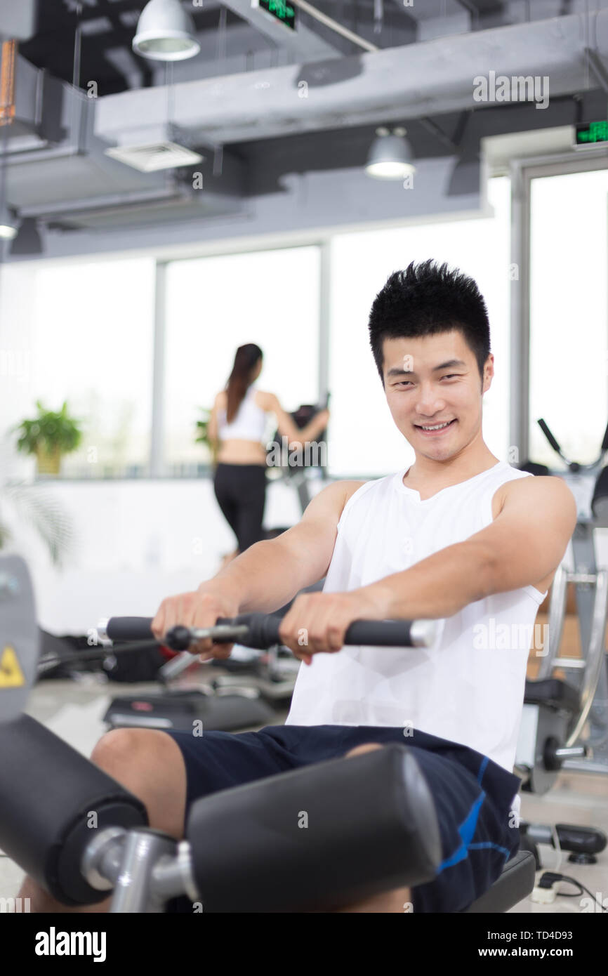 people working out in modern gym Stock Photo - Alamy