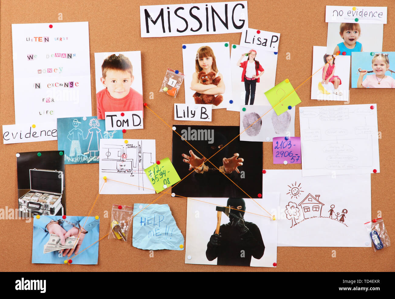 Detective board hi-res stock photography and images - Alamy