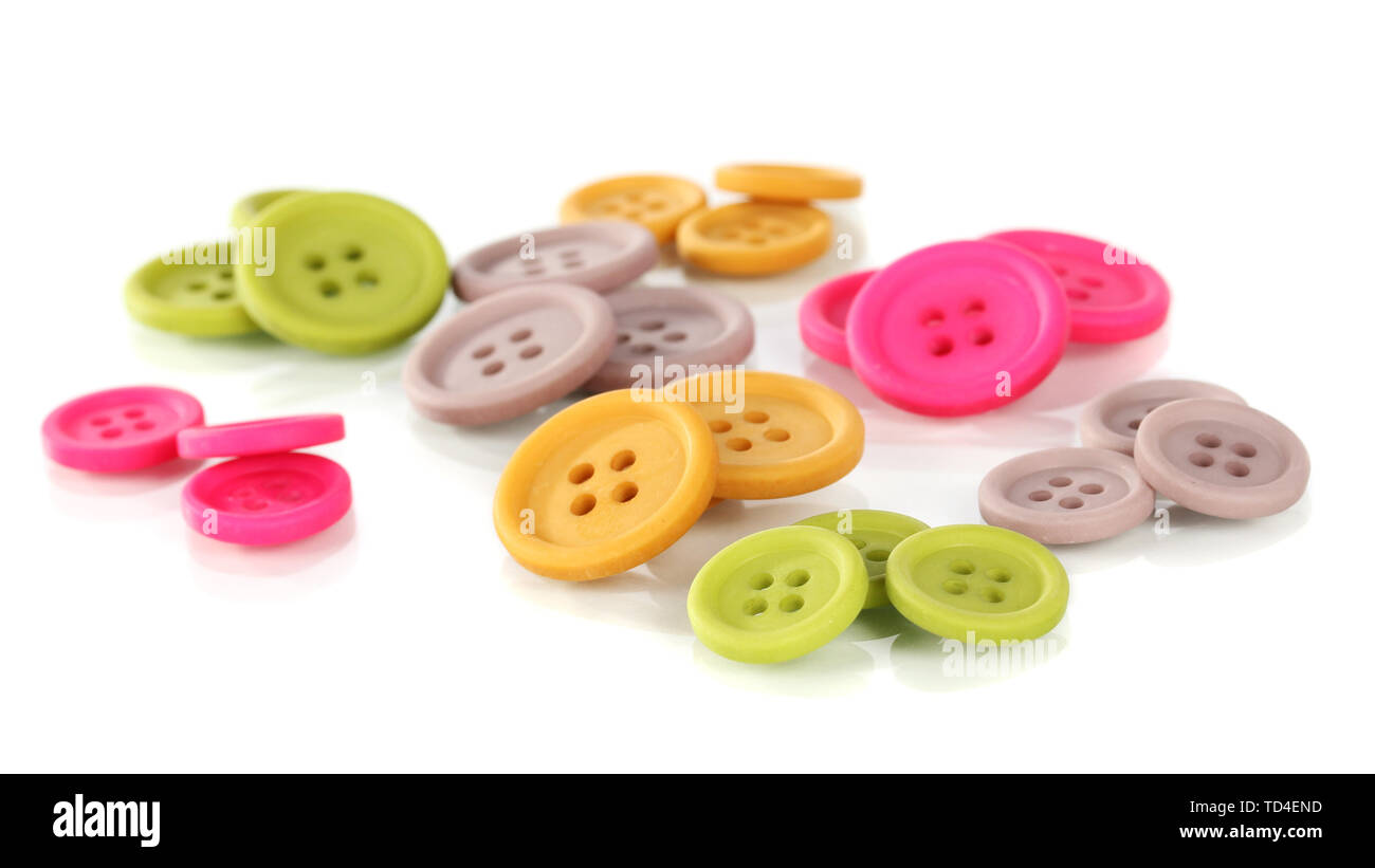 Buttons of different shapes, sizes and colors Stock Photo - Alamy
