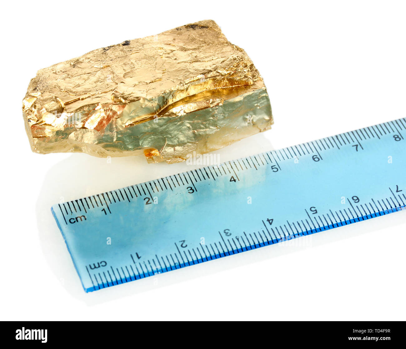 Gold with line isolated on white Stock Photo - Alamy